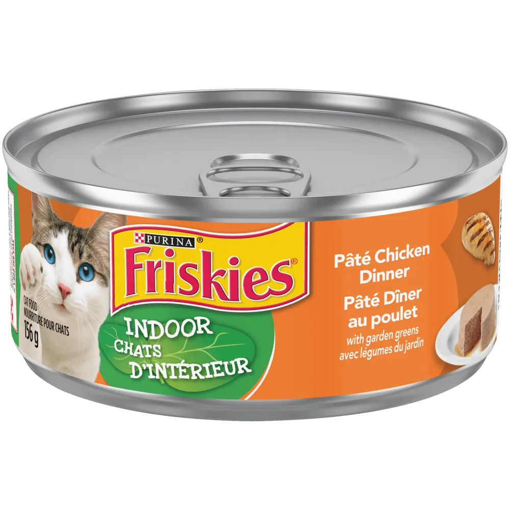 Friskies Indoor Pâté Chicken Dinner Cat Food 156g - Case of 24 – Stockup Market