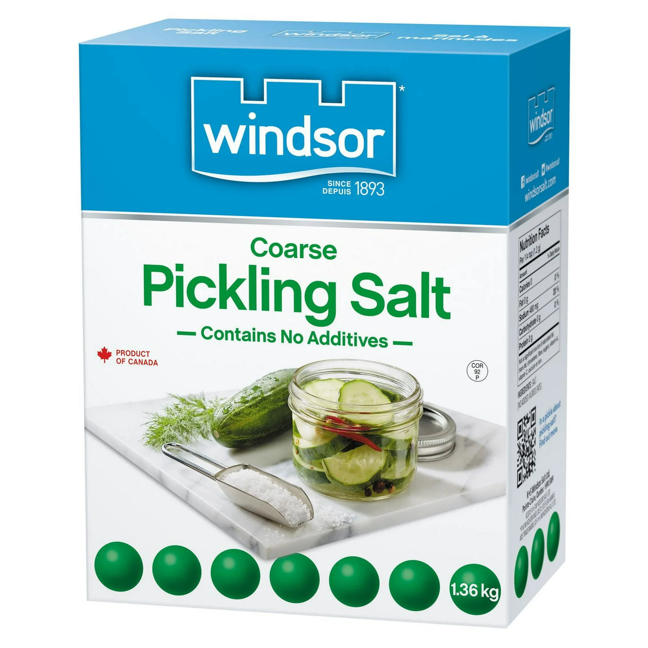 Windsor Coarse Pickling Salt 1.36kg - Case of 12 – Stockup Market