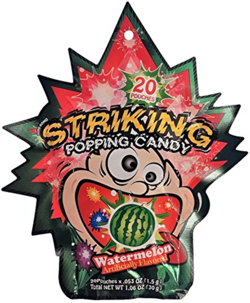 Striking Popping Candy Watermelon (Case of 24) – Stockup Market
