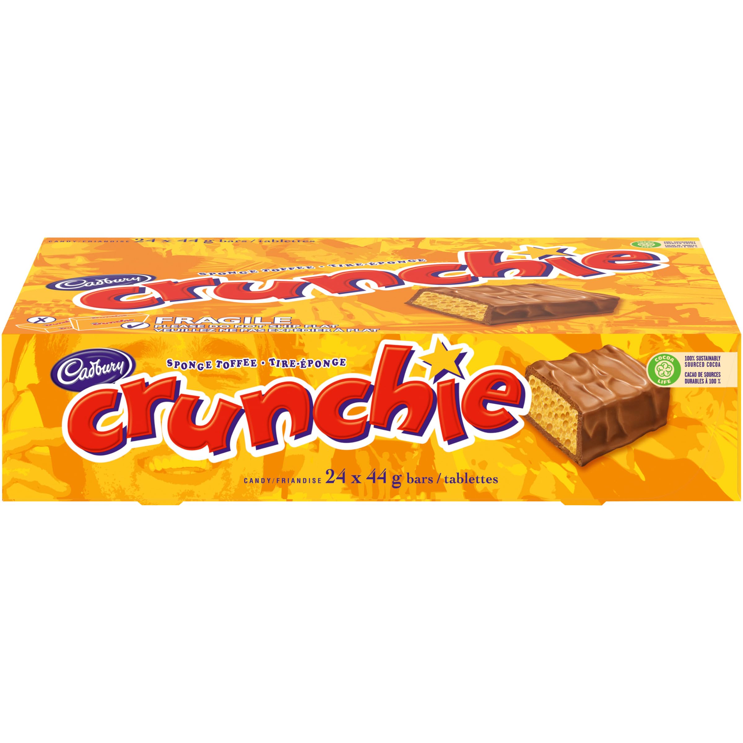 Cadbury Crunchie Bar 44g - 24ct – Stockup Market
