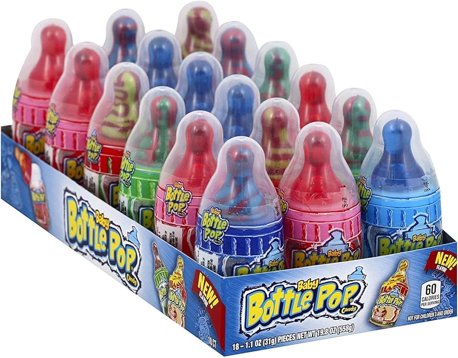 Bazooka Baby Bottle Pop Candy (Case of 18) – Stockup Market