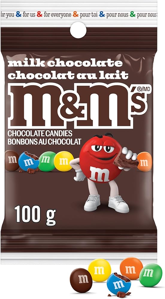 M&M's Milk Chocolate Peg Bag 100g - Case of 12 – Stockup Market