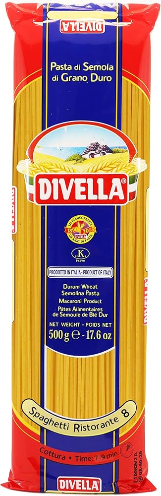 Divella Pasta Spaghetti Ristorante 500g - Case of 24 (Italy) – Stockup ...