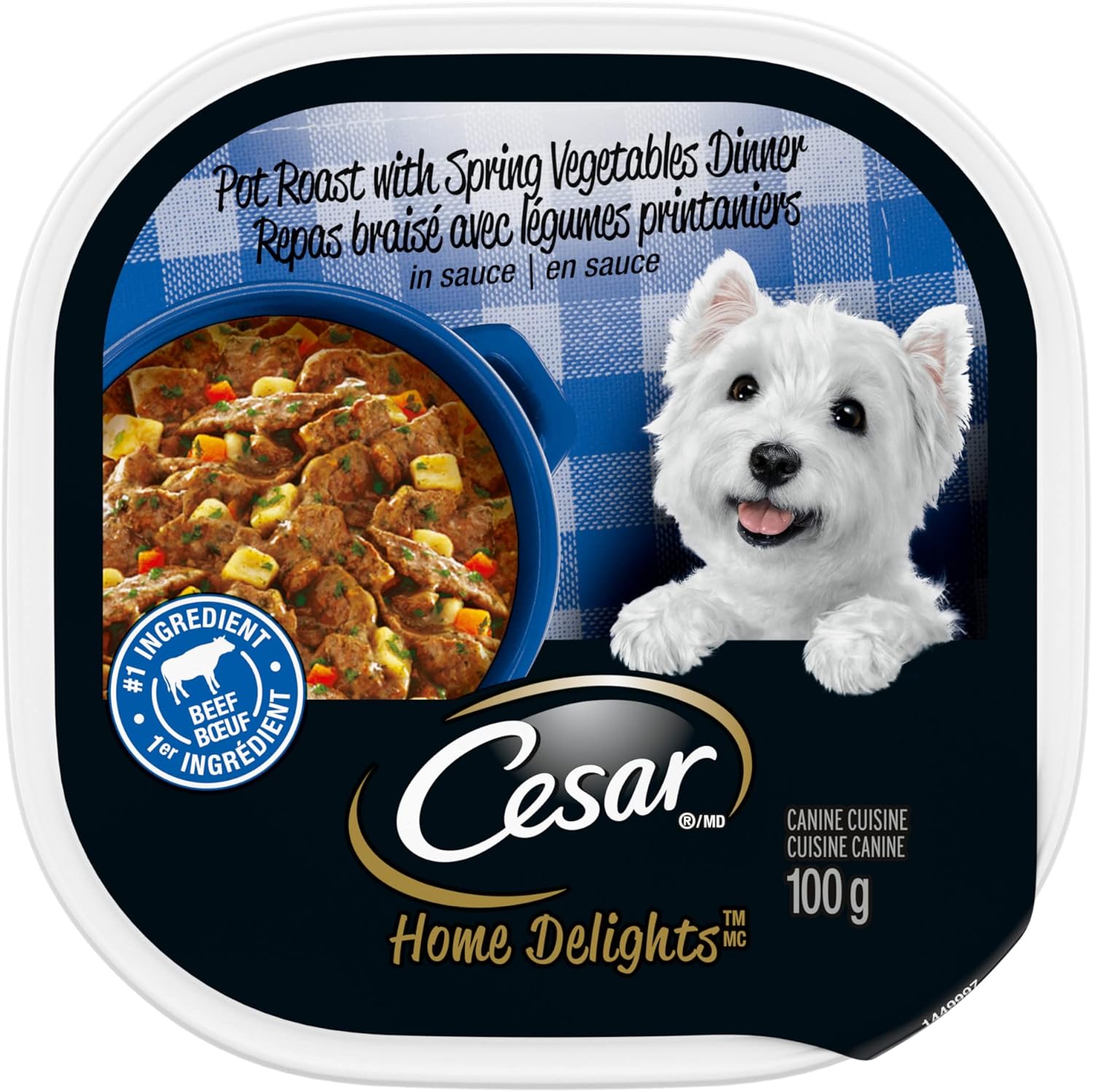 Cesar Home Delights Pot Roast with Spring Vegetables Dog Food 100g - C ...