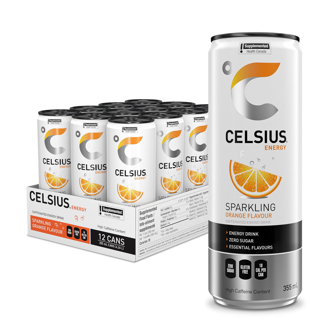 Celsius Sparkling Orange Energy Drink 355ml - Case of 12 – Stockup Market