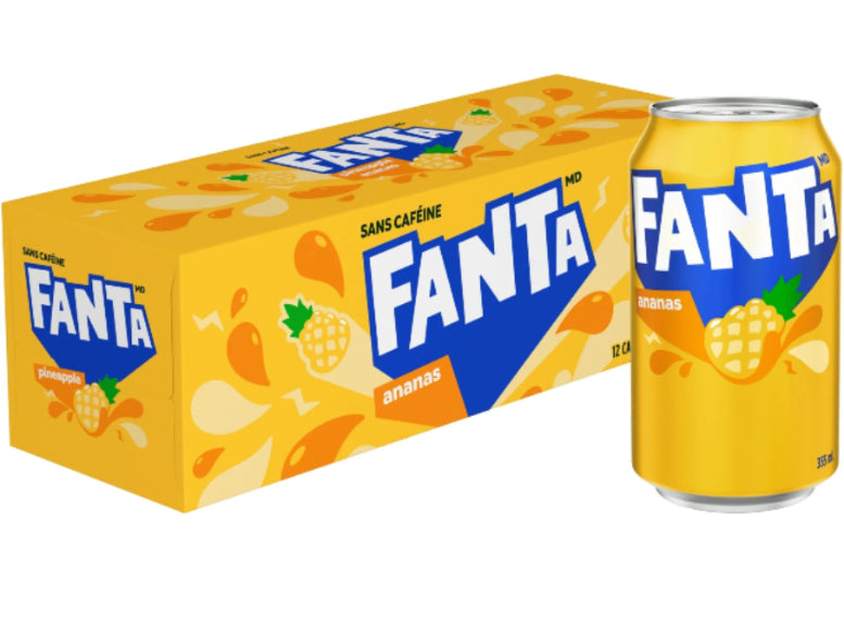 Fanta Pineapple 355ml - Case of 12 - Canadian – Stockup Market