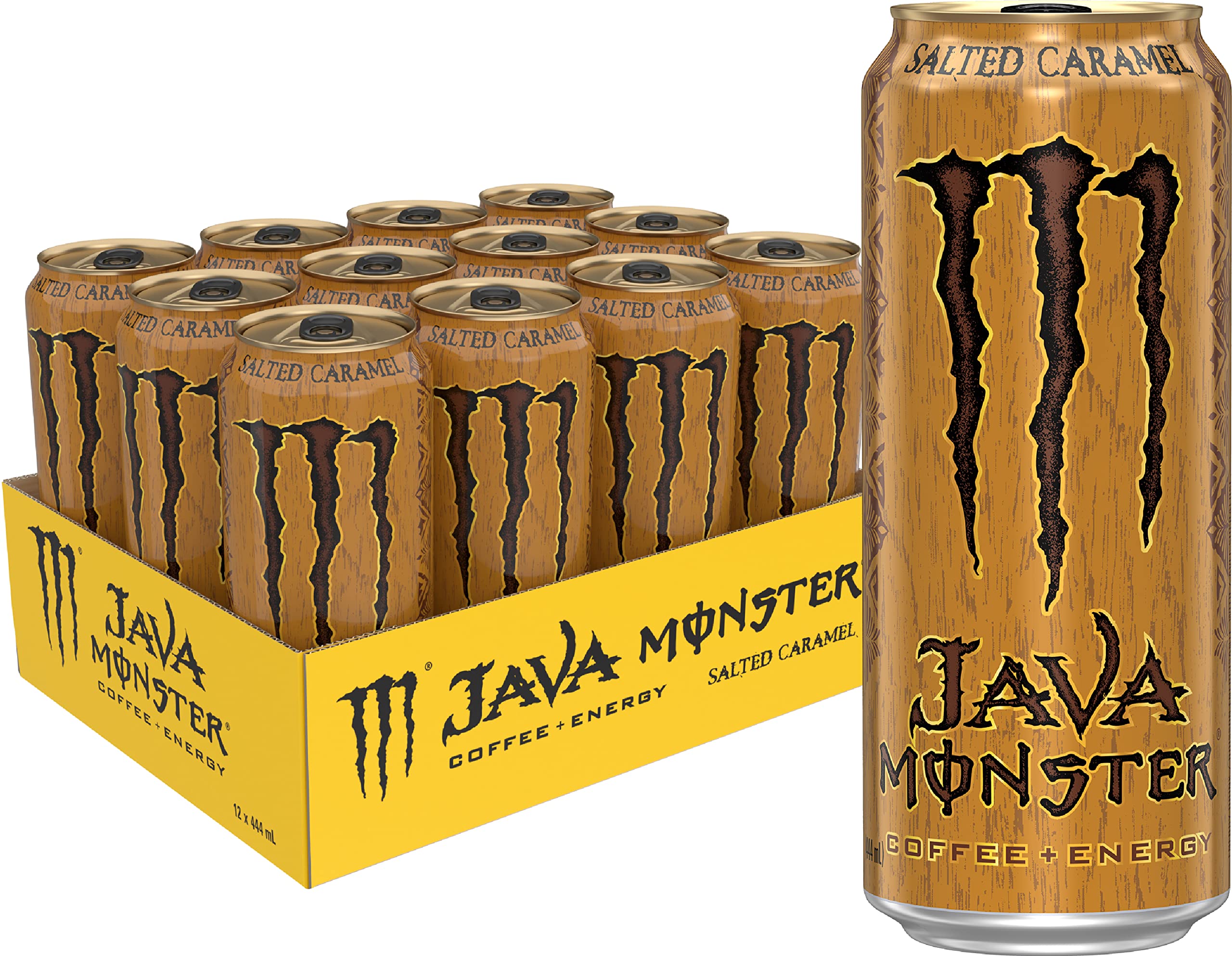 Java Monster Coffee + Energy Salted Caramel 444ml (12 Pack) – Stockup ...
