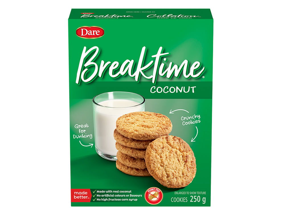 Dare Breaktime Coconut Cookies 250g - Case of 12 – Stockup Market