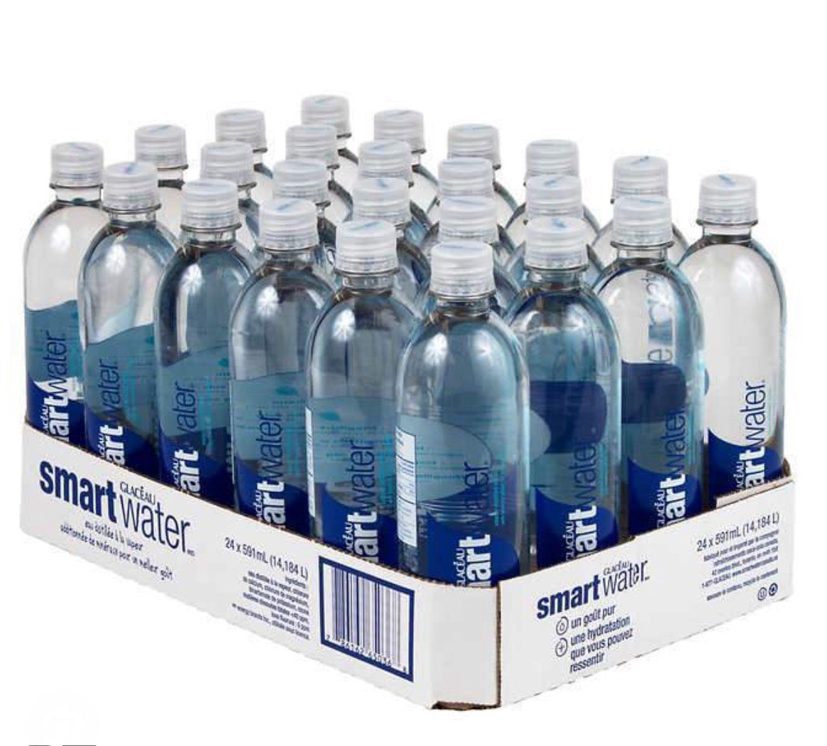 Glaceau Smartwater Vapour Distilled Water 591ml (24 pack) – Stockup Market