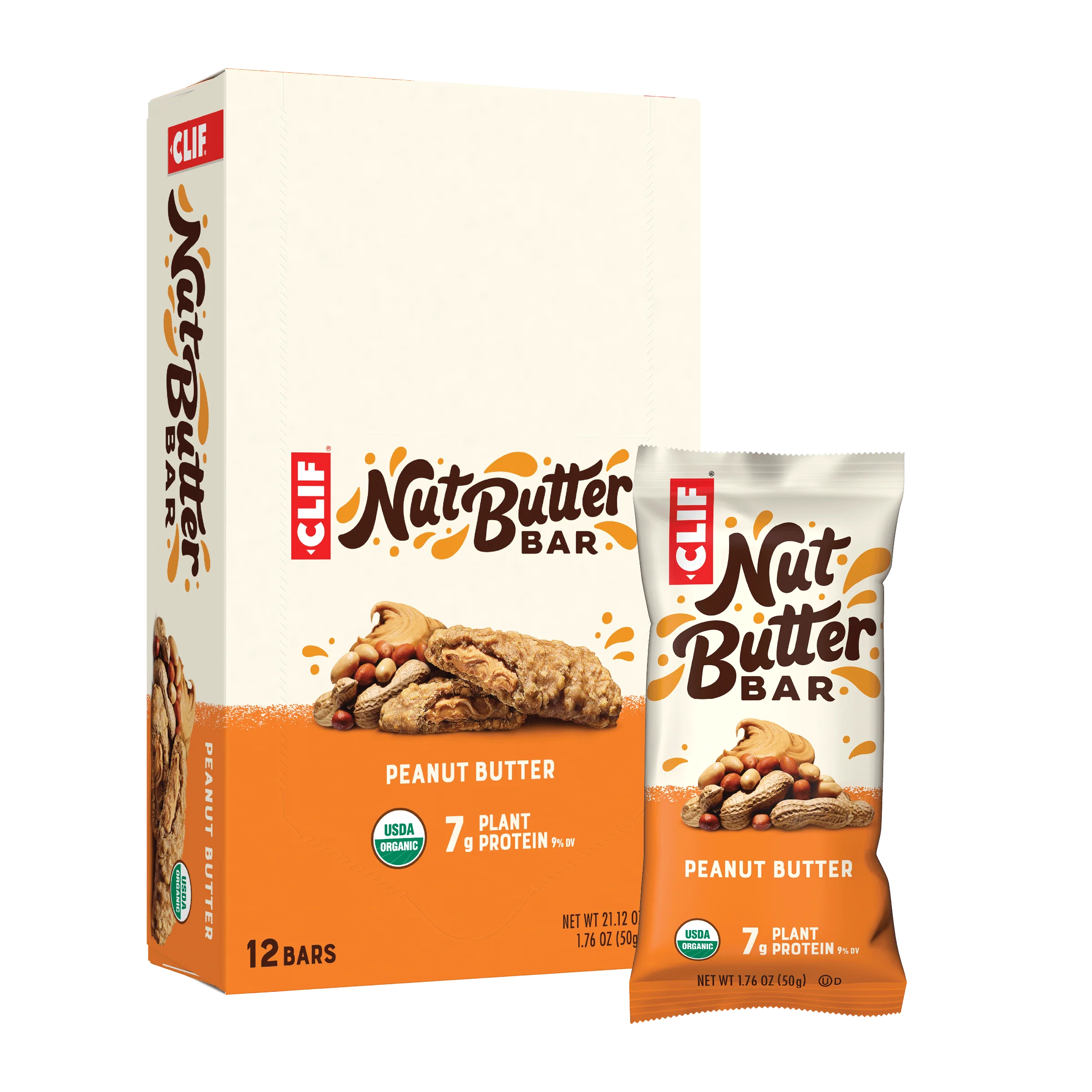 Clif Nut Butter Bar Peanut Butter 50g - 12ct – Stockup Market