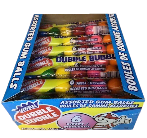Dubble Bubble 6 piece Assorted Gumballs - 24ct – Stockup Market