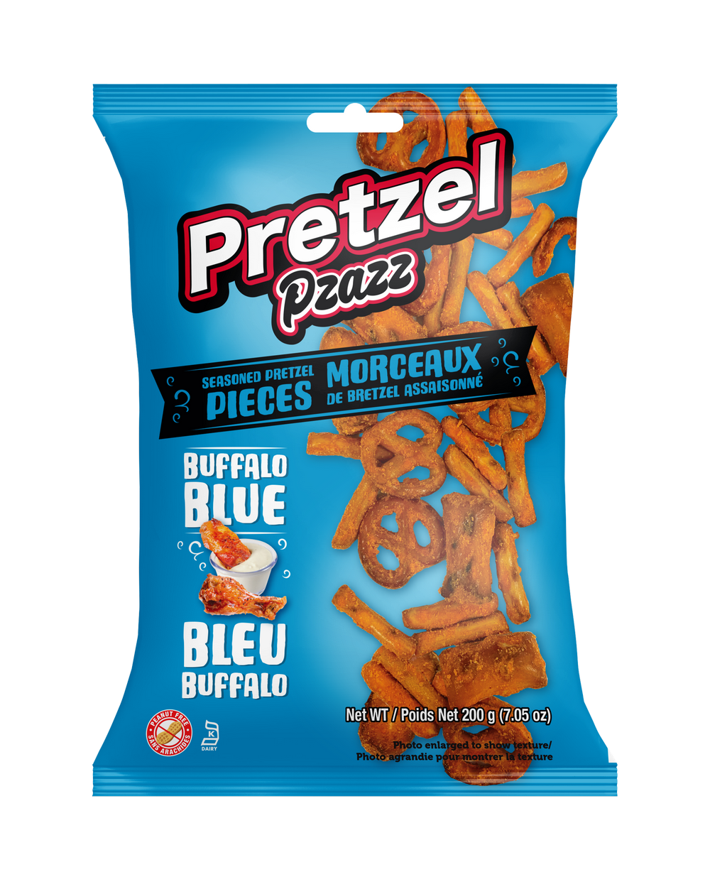 Pretzel Pzazz Buffalo Blue Cheese 200g - 12 Pack – Stockup Market