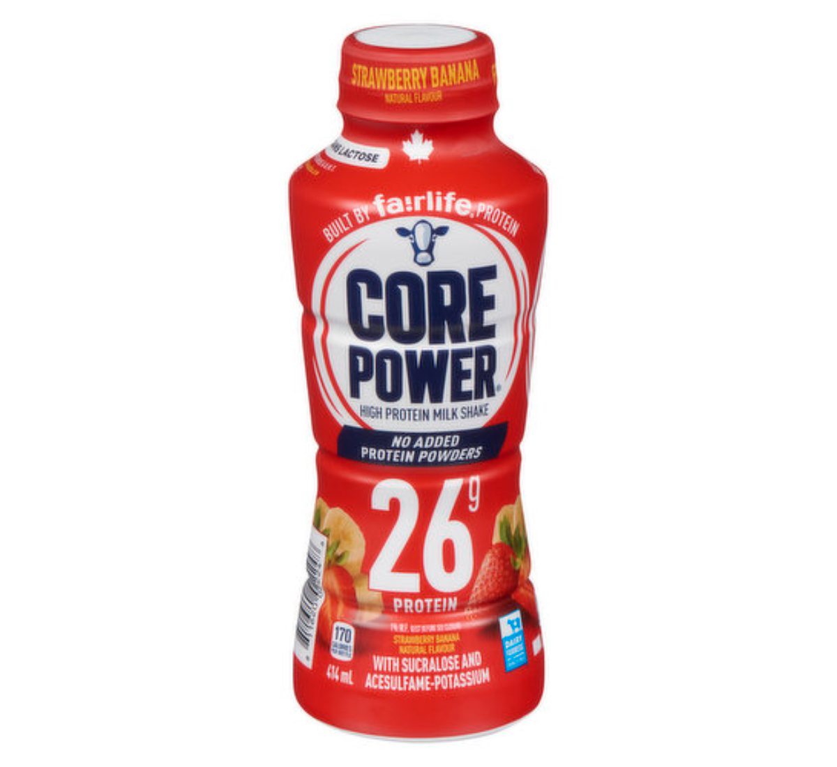 Core Power High Protein Milk Shake Strawberry Banana 414ml (12 pack ...